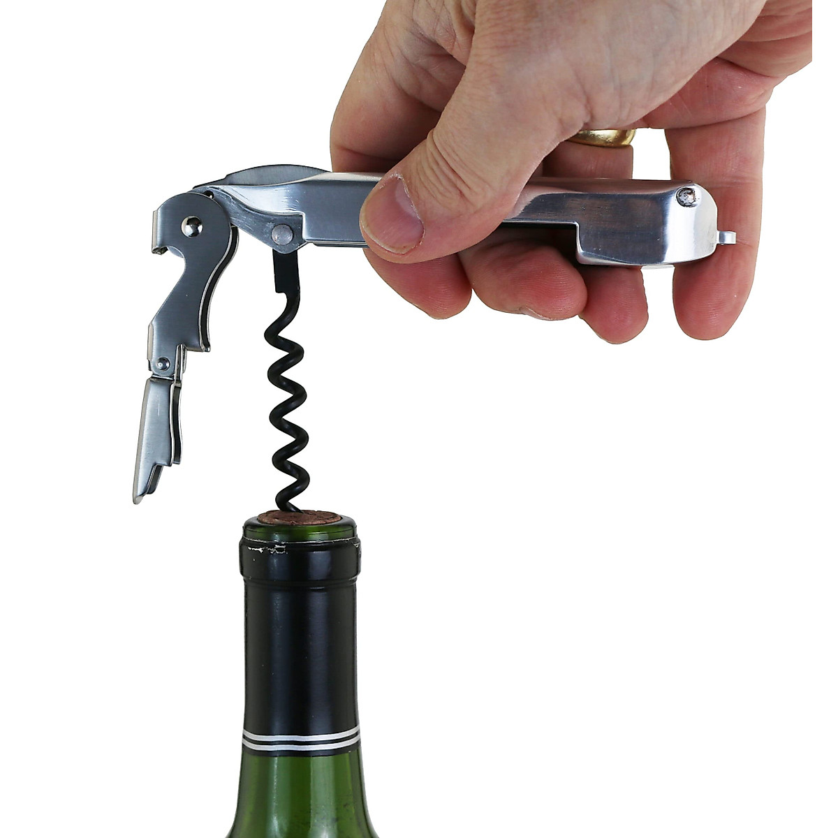 CorkBoss Low Impact Waiter Style Corkscrew with Roto Handle