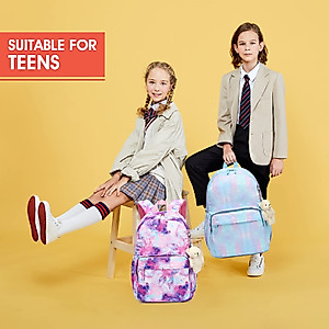 Galaxy Pattern Backpack Kids Backpack for Girls Lightweight Preschool Backpack for Toddlers Boys Girls (12M+) Ages