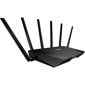 "ASUS AC3200 Tri-Band Gigabit WiFi Router, AiProtection Lifetime Security by Trend Micro, Adaptive QoS, Parental Control (RT-AC3200)"