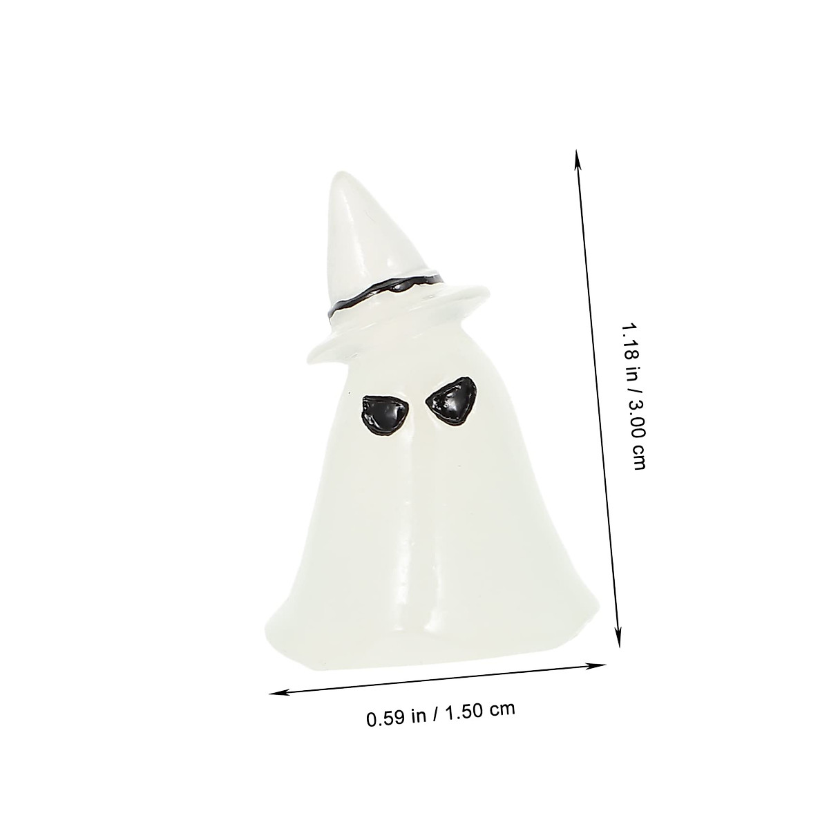 IWOWHERO 10pcs Luminous Ornaments Tabletop Decor Mini Figurine Mini Resin Figurines Ornaments for Crafts Miniature Halloween Figurines Halloween Gag Toys Resin Pumpkin Decor Party Supplies