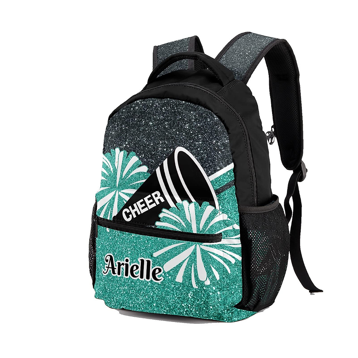 Deven Turquoise Cheerleader Personalized Kids Backpack for Boy/Girl Teen Primary School Daypack Travel Bag Bookbag