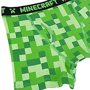 Minecraft Boys 5-Pack Boxer Briefs Underwear Comfortable 6 Multicolor