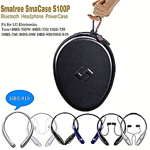 Smatree Charging Case Compatible with LG Tone HBS-900 / HBS-760 / HBS-910 / HBS-750 / HBS-800 / HBS-1100 / HBS-730/HBS 920/HBS 930 Stereo Headset (Headphone NOT Included)
