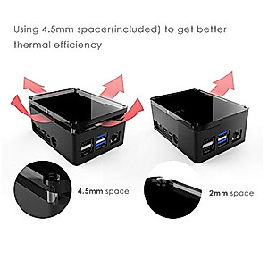 anidees Aluminum Heat Sinks fanless Pi Case with Silicone Thermal Pad for Raspberry Pi 4 Model B Silver (AI-PI4-SG-PRO)