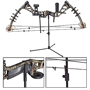 Archery Bow Stand Recurve Bow Compound Bow Stand Rack Holder Legs 18.9" Height