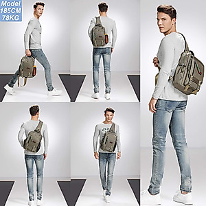 NICGID Sling Bags Chest Shoulder Backpacks, 13.3'' Laptop Backpack Crossbody Messenger Bag Travel Outdoor Men Women