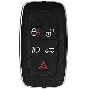 ANGLEWIDE Car Key Fob Keyless Entry Remote SHELL CASE Replacement for 10-15 for LR4 10-15 for/Sport (FCC Q0EWNTA2MA) 5 Buttons 1pad