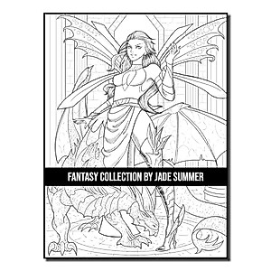 Fantasy Collection: An Adult Coloring Book with 100+ Incredible Coloring Pages of Mermaids, Fairies, Vampires, Dragons, and More!