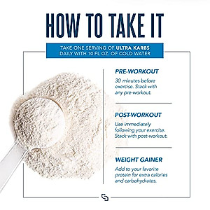 Siren Labs Ultra Karbs Mass Gainer Post Workout Muscle Builder Healthy Carb Loading - Carbohydrate Blend with KarboLyn - More Energy, Faster Recovery - Weight Gainer for Men (40 Servings)