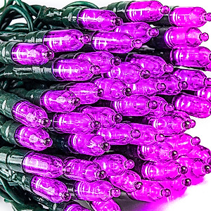 Joiedomi 200 LED Purple Halloween String Lights with 8 Modes 65.2FT Green Wire for Indoor Outdoor Holiday Décor Halloween Event Decoration, Tree, Eaves, Haunted House Theme Party