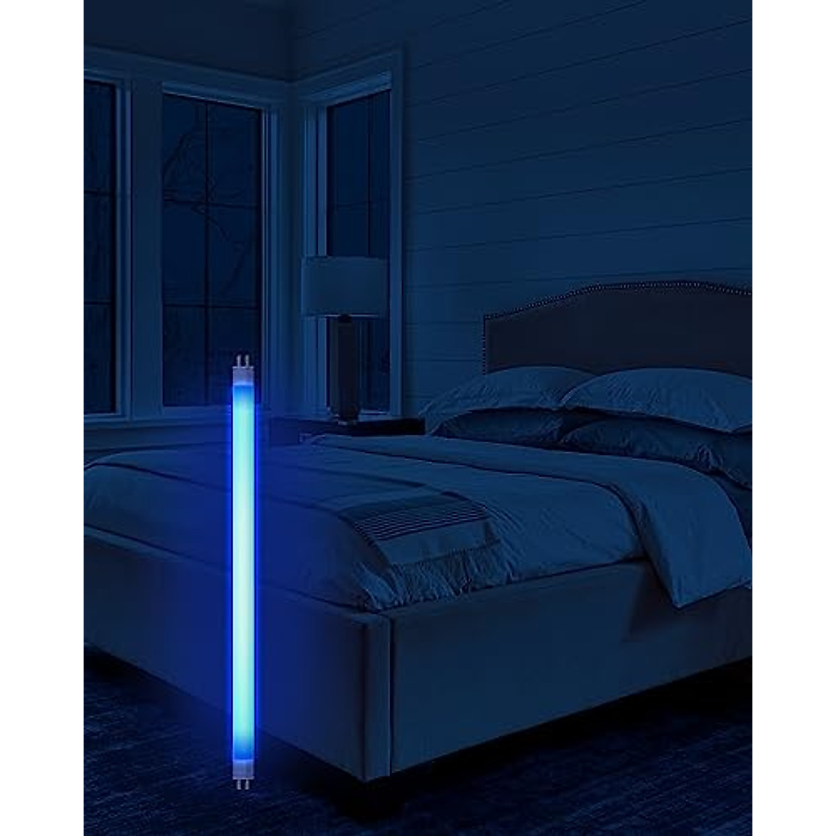 Dichroma 4 Pack T5 8W Replacement Bulb for Faicuk WS108 Wall Sconce Fly Light Trap, 12 Inch F8T5/BL UVA Fluorescent Led Bug Zapper Bulbs