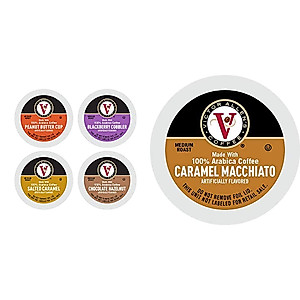 Victor Allen's Coffee Sweet, Salty & Caramel Variety Pack (96 + 80 Count), Single Serve Coffee Pods for Keurig K-Cup Brewers