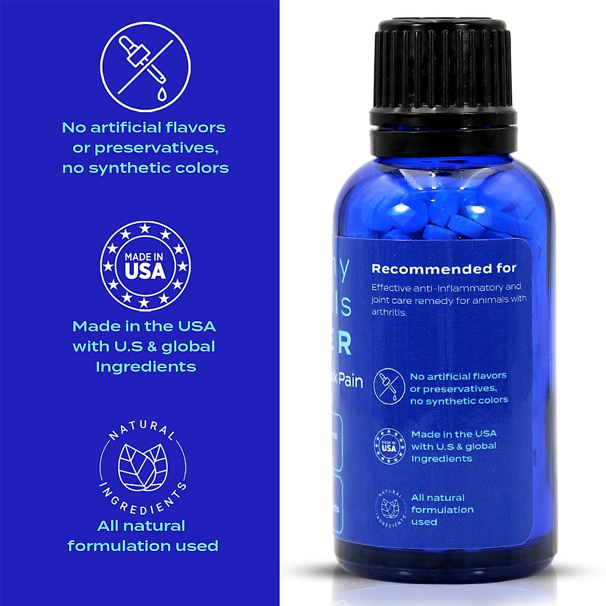 Healthy Animals 4 Ever Arthritis Remedy for Dogs - Restore Energy & Vitality - Support Hip & Joint Health - Minimize Pain - All-Natural, Non-GMO, Organic - Preservative & Chemical Free - 300 ct