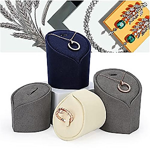 GRFIT Jewelry Rack Ring Display Stand Round Showcase Jewelry Organizer Holder for Rings Trade Show Countertop Ring Bearer for Women Jewelry Stand Holder (Color : B)