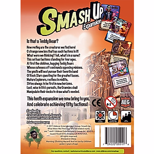 AEG Smash Up: What were We Thinking? Expansion | Action-Packed Card Game | Explorers, Grannies, Rock Stars, Teddy Bears | 2-4 Players | Ages 14+