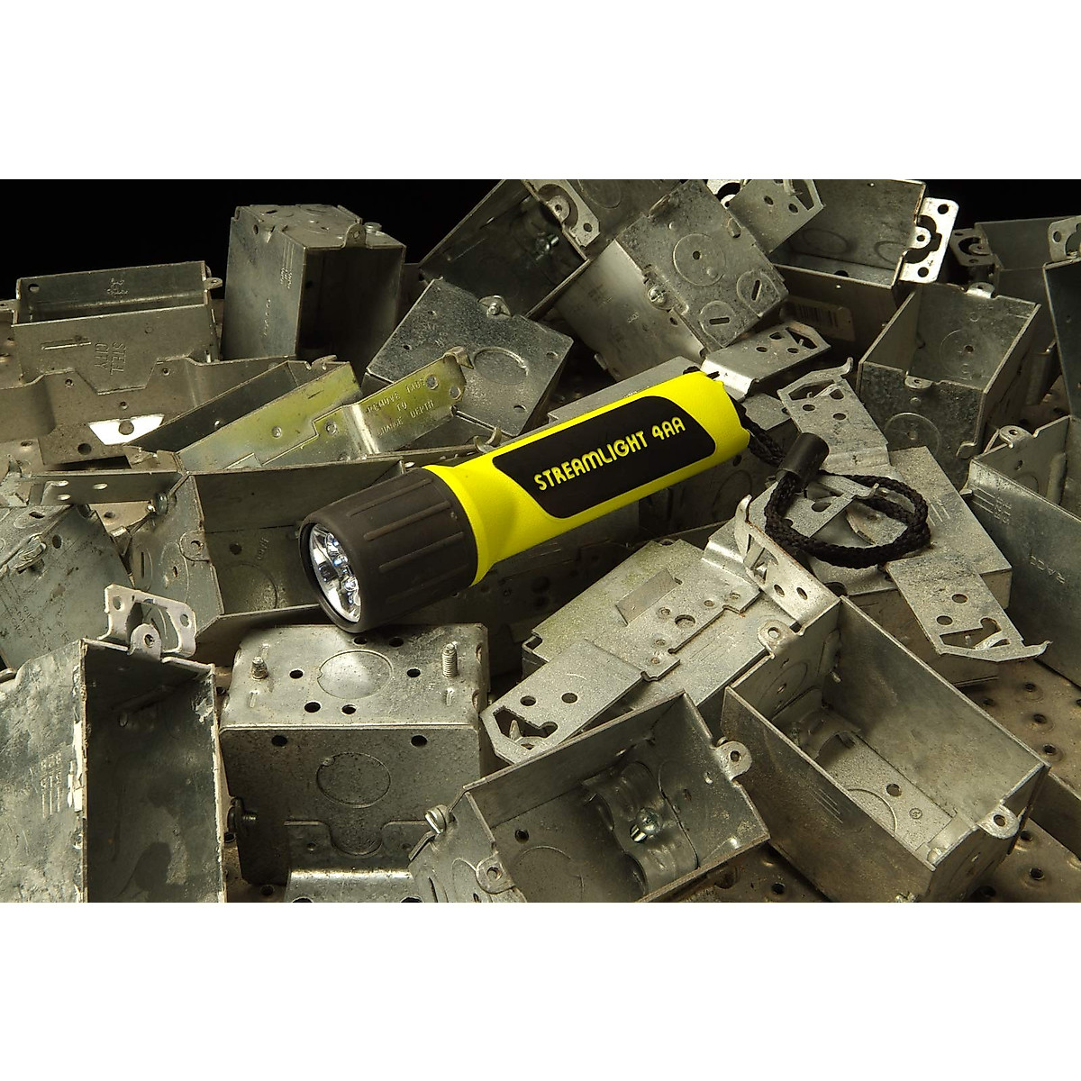 Streamlight 68301 4AA ProPolymer 67 Lumen LED Flashlight with White LEDs, Black