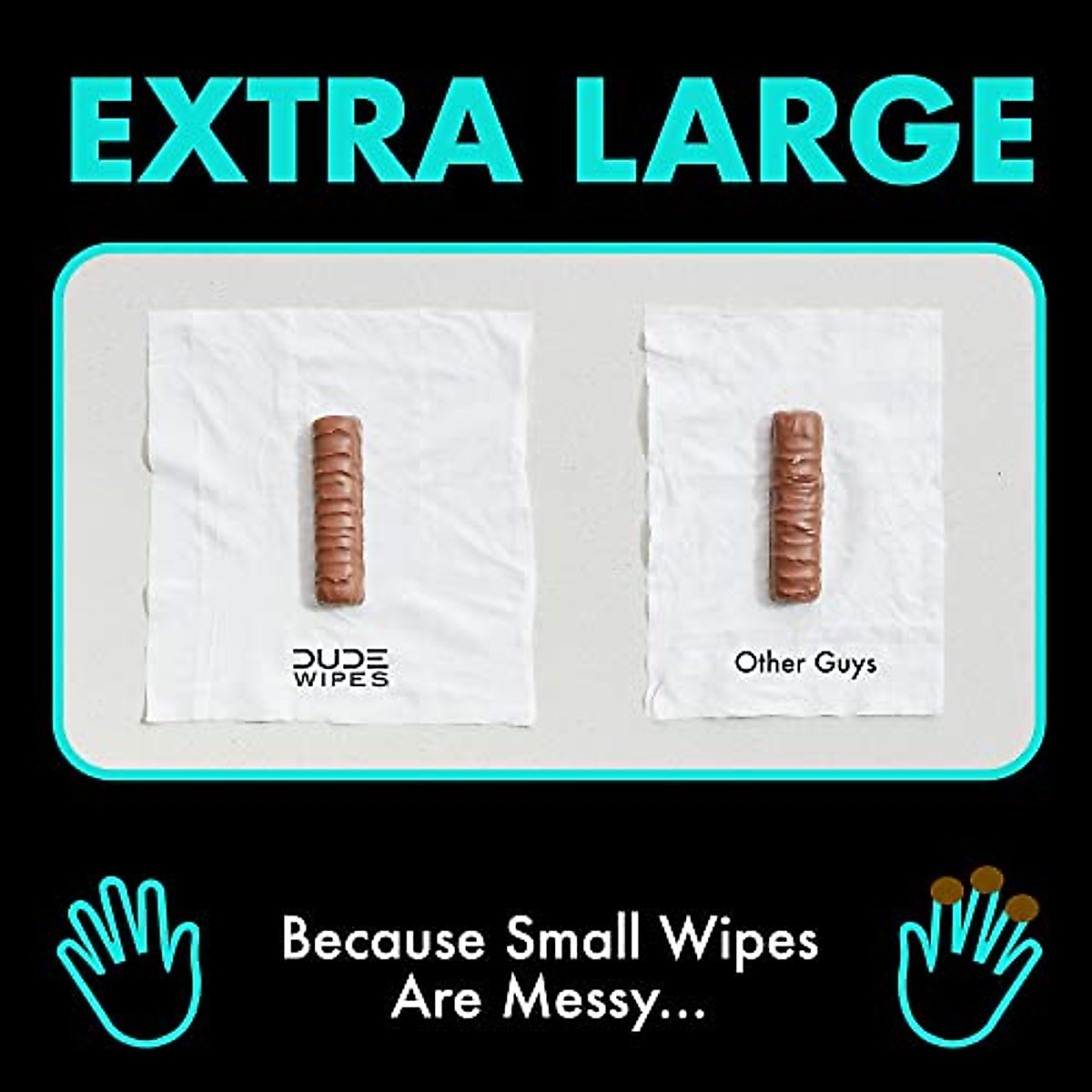 DUDE Wipes Flushable Wipes - 6 Pack, 288 Wipes - Mint Chill Extra-Large Wet Wipes with Eucalyptus & Tea Tree Oil - Septic and Sewer Safe