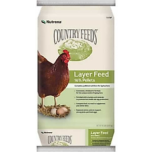 Nutrena Country Feeds 16% Layer Pellets Chicken Feed 50 Pounds