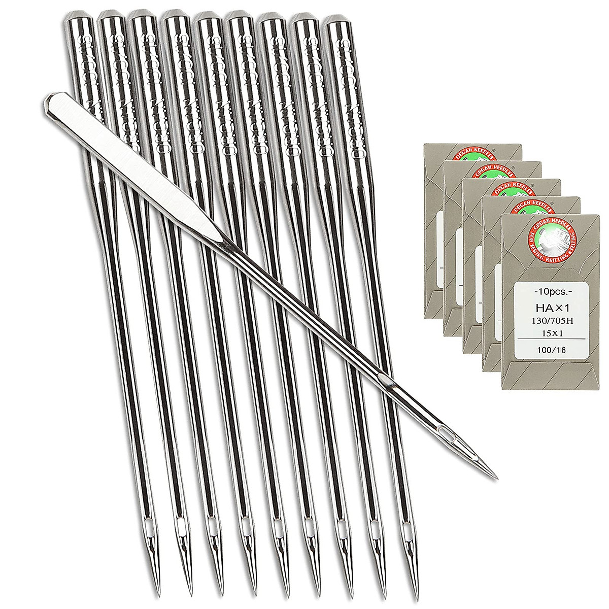 50 PCS Sewing Machine Needles for Brother, Sewing Needles Embroidery Machine Needles for Brother Sewing Machine (100/16-50 Pack)