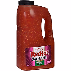 Frank's RedHot Sweet Chili Sauce, 0.5 gal - One Half Gallon Bulk Container of Sweet Chili Hot Sauce for Wings, Pizza, Sandwiches, Stir Fry, and More