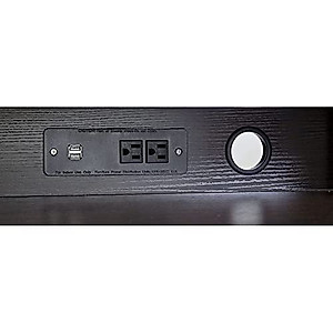 OneSpace Eleanor Executive Desk Wood Grain, Espresso