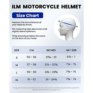 ILM Open Face Motorcycle 3/4 Half Helmet for Dirt Bike Moped ATV UTV Motocross Cruiser Scooter DOT Model 726X (Matte Black,M)