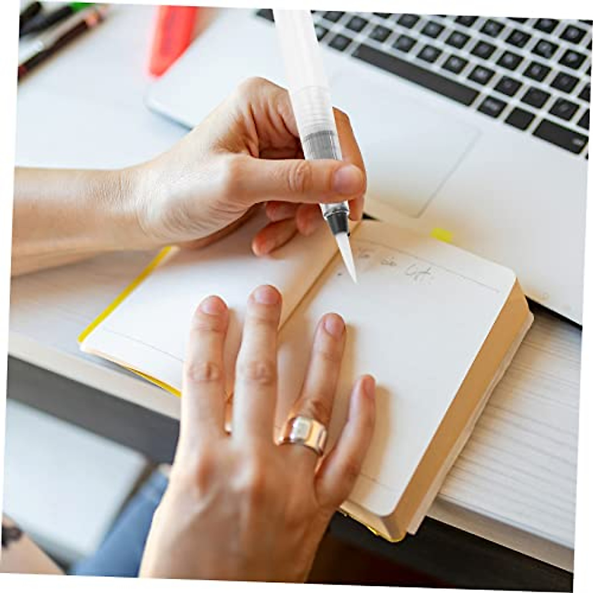 Suit 10pcs Paint Brushes Set Bulk Pencils Travel Set Pencils in Bulk Water Coloring Brush Set Refillable Flat Pen Writing Brush Water Brush Set of Brushes Colored Watercolor Brush