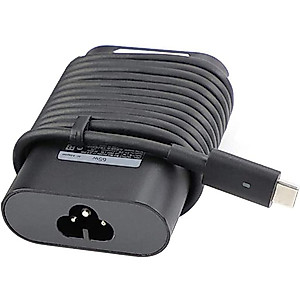 65W 20V 3.25A USB Type C AC Adapter Compatible for Dell LA65NM170 HA65NM170 02YK0F 0M1WCF for Latitude 13 7370 Latitude 12 7275 Latitude 3400 3500 5290, XPS 12 9250