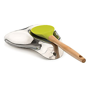 RSVP Stainless Steel Double Spoon Rest. 7"