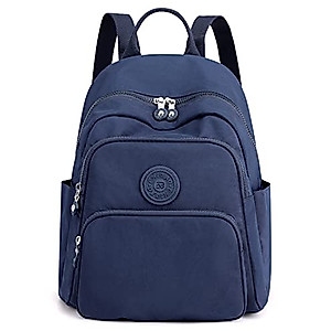 Collsants Small Nylon Backpack for Women Mini Backpack Purse Teen Girl Fashion Backpack Small Travel Bag Daypack(dark blue)
