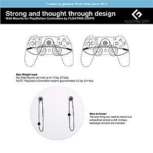 2x PS controller Wall Mounts