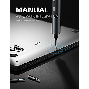 iFu Mini Electric Screwdriver, 42 in 1 Precision Screwdriver Set – Small Cordless Power Screwdriver with LED Light & 37 Magnetic Bits, Repair Tool for Phone Laptop Camera Watch Computer