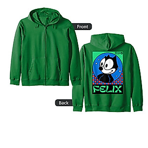Felix The Cat Checkered Zip Hoodie