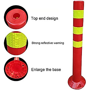 OUSIKA Parking Post, Parking Barrier, for Parking Lot Car Parking Space Lock Bollard to Save Parking Spaces as Parking Barriers, Road Markets Bollard