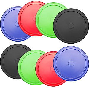 8 Pieces Hockey Pucks Replacement Round Pucks for Game Tables, Equipment, Accessories, 7 Grams