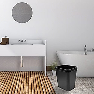 CHICIRIS Slim Trash Can, 8L Plastic Garbage Bin Rectangle Trash Bin for Kitchen Bathroom Bedroom, 10.8 x 7.9 x 11.8in (Gray)