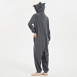 MAJ&COS Animal Onesie Adult Pajamas Halloween Cosplay Costume Unisex Onesies