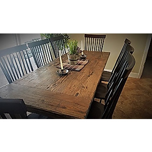 Farm Table with Spindle Legs - Solid Wood Trinity Class Table