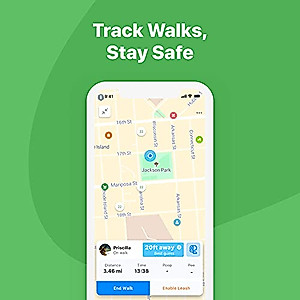Pawscout Smarter Pet Tag (Version 2.5) for Cats & Dogs, Nearby Bluetooth Pet Tracking (not GPS), Community Pet Finder, Walk Diary, Outdoor Virtual Pet Leashes, Digital Medical Profiles