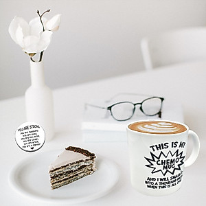 ZomefinKiu This is My Chemo Mug 11 Ounce Ceramic, Inspiration Chemo Pocket Hug, Chemo Patient Gift, Comforting Gifts for Cancer Patients, Thoughtful Gift for Chemo Patient Going Through Chemotherapy