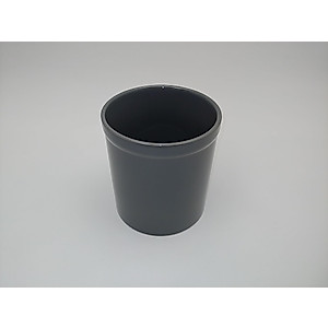 JL Missouri Parts & Misc. Utensil Crock Ceramic Heavy Grey Holder 7" Tall 6.5" Wide Stoneware Gray