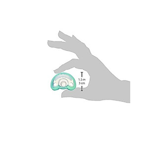 RaZbaby JollyPop Baby Pacifier Plus, 3m+, Teal, Double Pack