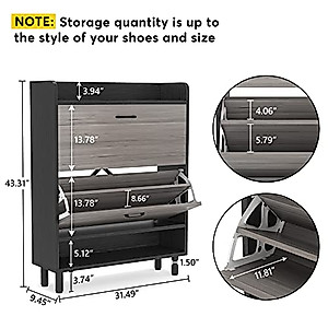LITTLE TREE Entryway Shoe Storage Cabinet