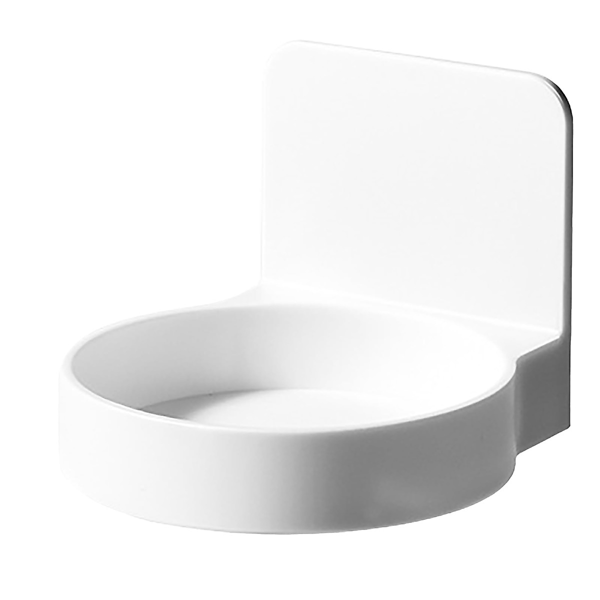 Cyrank Small Round Floating Shelf, Wall Mounted Cup Holder for Bathroom Shower Organizer Caddy Bottle Racks Small Wall Shelf Round Floating Shelves for Wall Decor