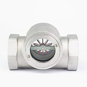 2" BSPP Female 304 Stainless Steel Window Sight Flow Indicator with Impeller