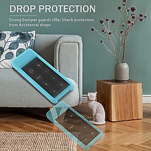 CHUNGHOP Protective Silicone Remote Case Compatible with Bose Solo 5 10 15 Series ii TV, for Bose Solo Cinemate Series II IIGS 1SR 10 & 15 Remote Anti-Slip, Shockproof(Glow in Dark Blue)