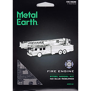 Metal Earth Fire Engine Truck 3D Metal Model Kit Fascinations