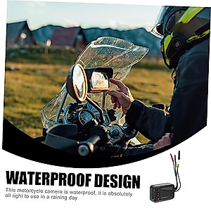 LIGHTAOTAO 1 Set Motorcycle Recorder Motorcycle Dash cam Waterproof Dash cam dashcam for Cars Dash Backup Camera Driving Recorder Front and Rear Dash Camera Motorcycle Camera Front and Rear