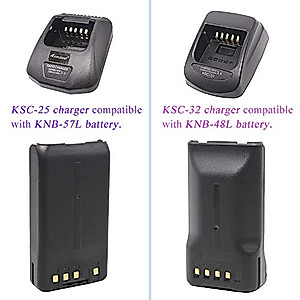 Aimtobest KNB-57L 2000mAh Li-ion Battery Compatible for Kenwood Radio TK-2140 TK-3140 TK-2170 TK-3170 TK-2160 TK-3160 TK-3360 NX-220 NX-320 KNB-35L KNB-55L KNB-24L
