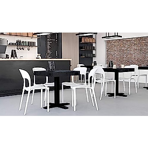 Mobili Fiver, First Bar Table, Concrete Black, Made in Italy